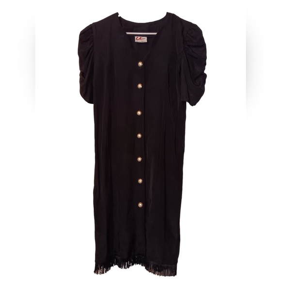 Los Angeles Gal | Dresses | Vtg Los Angeles Gal Button Up Midi Dress ...
